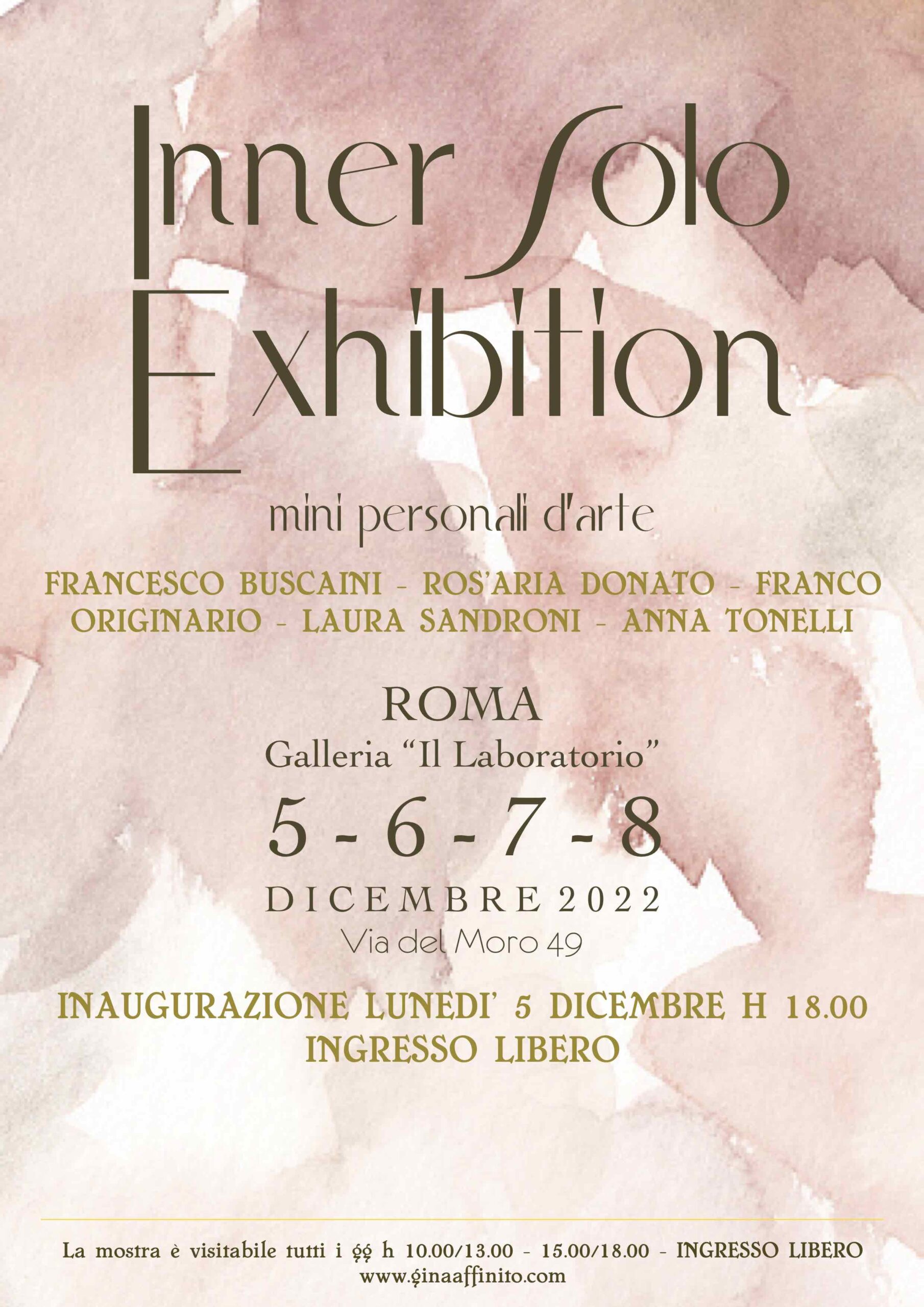 Inner Solo Exhibition – Galleria “Il Laboratorio” – Roma | Pittorica.org